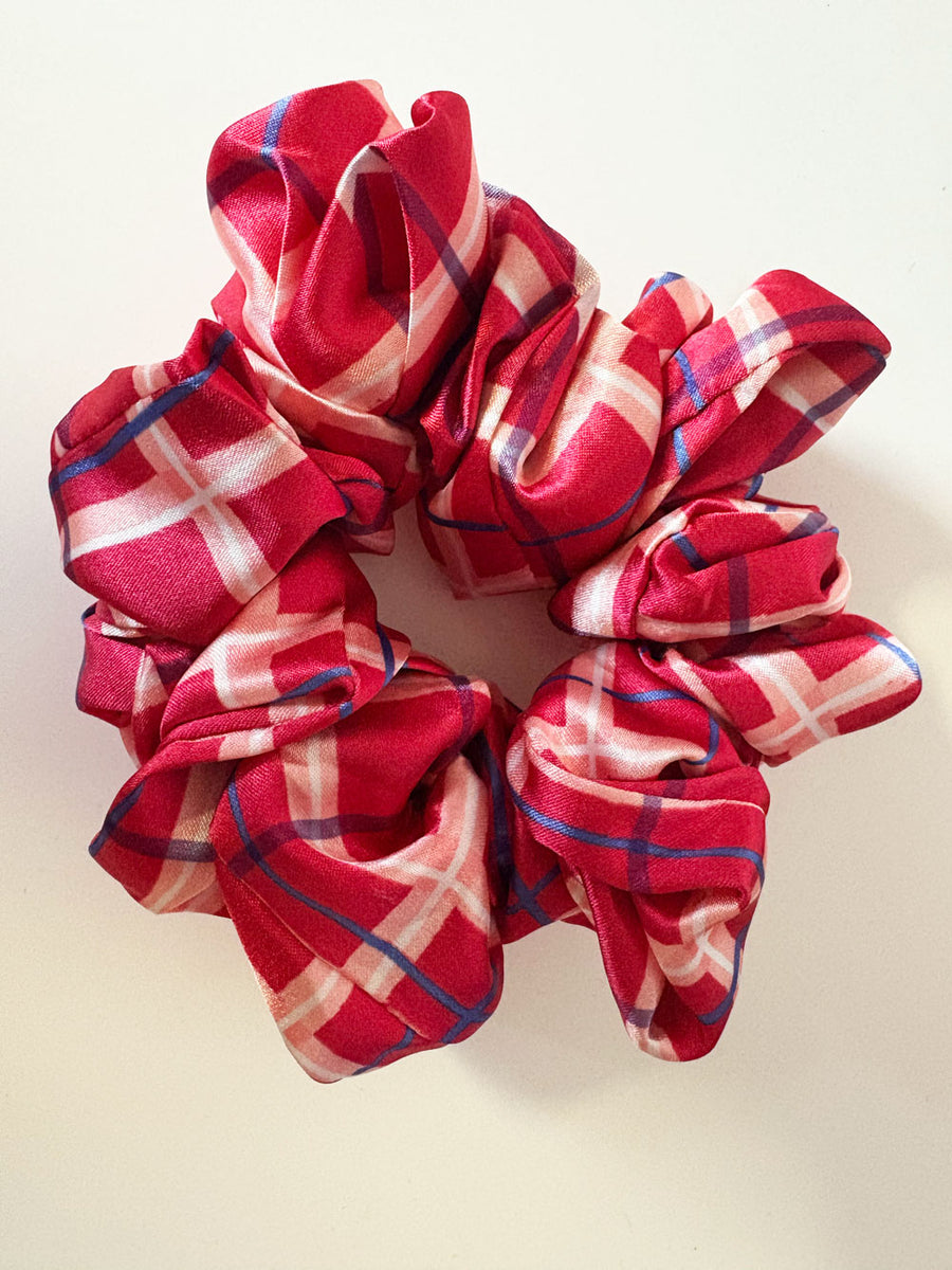 Starry Tartan Red - Scrunchie | Night Sweet Thing – Night Sweet Thing US
